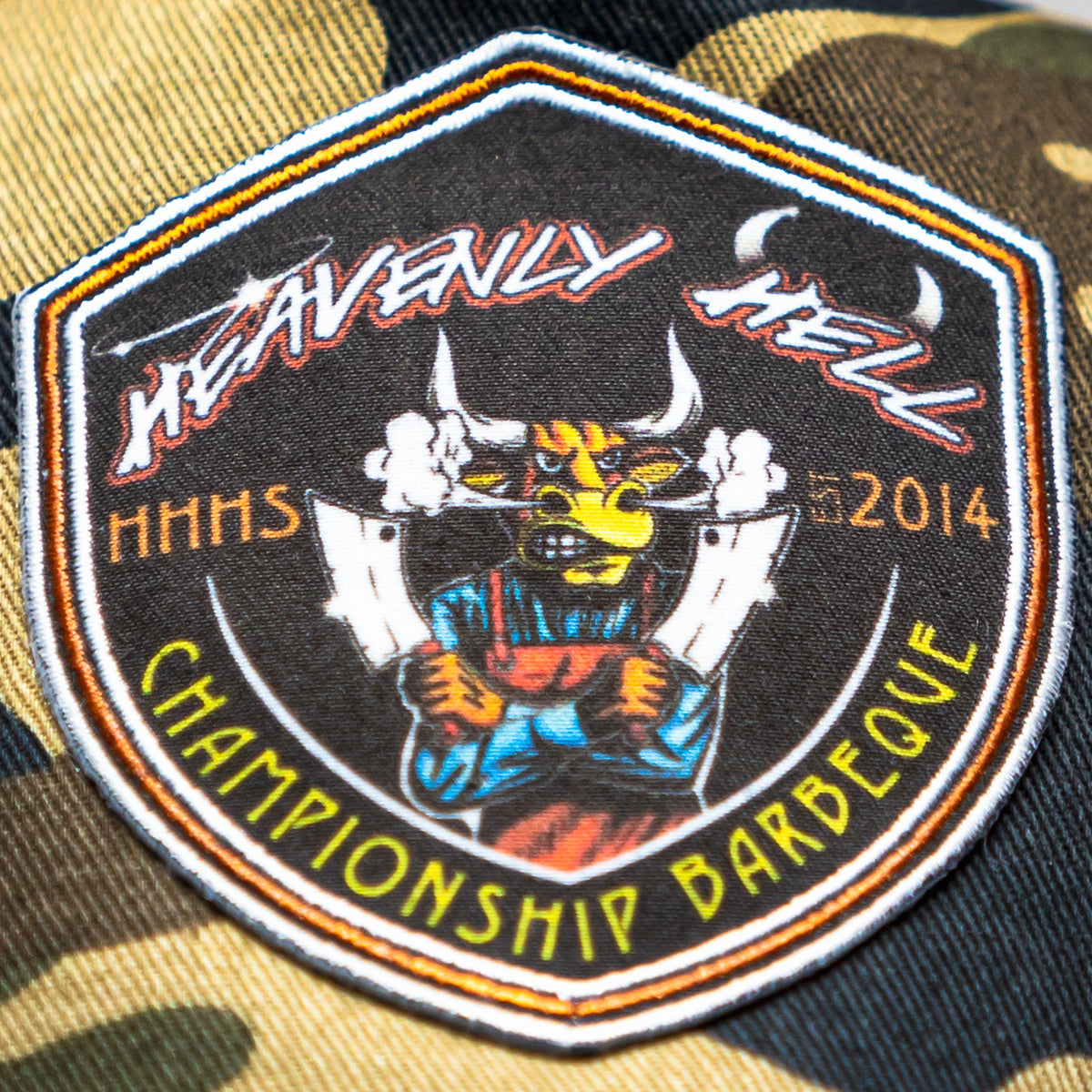 Digital Camo Flat Brim – Heavenly Hell Championship BBQ
